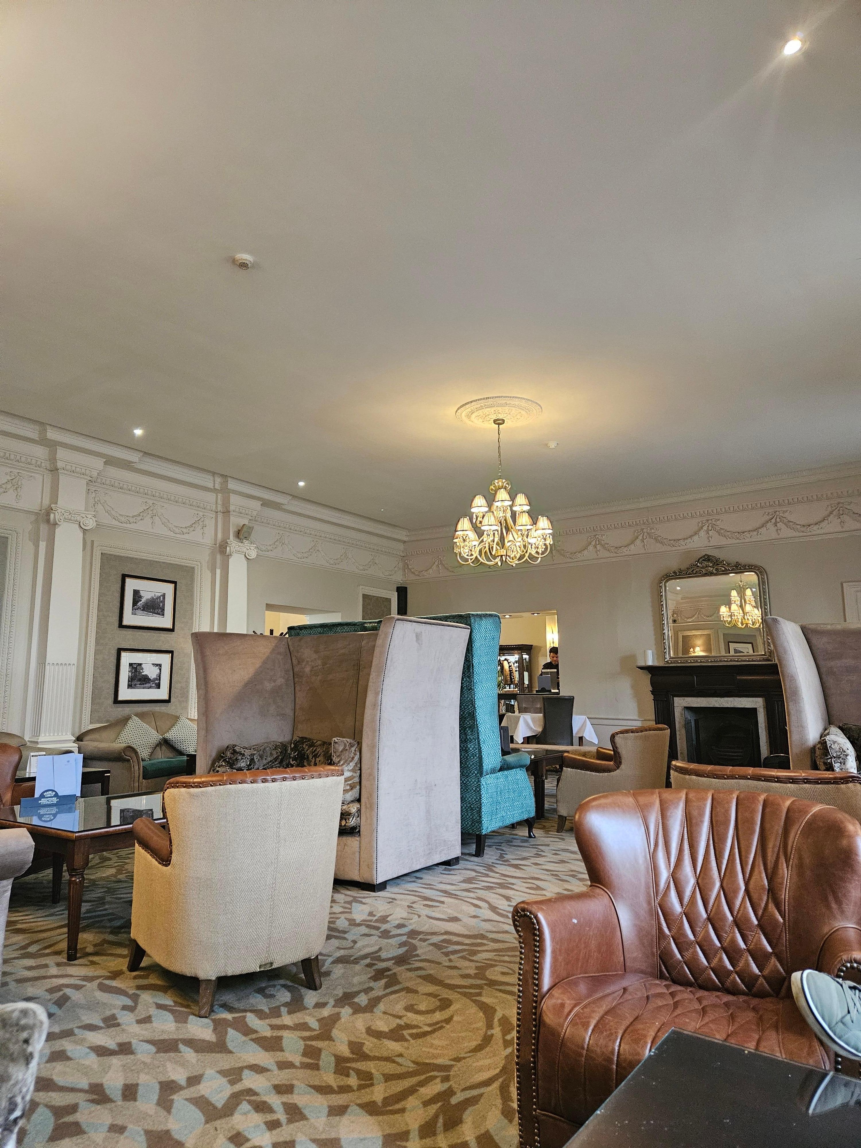 Comfortable and welcoming bar/lounge.