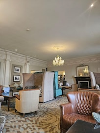 Comfortable and welcoming bar/lounge.