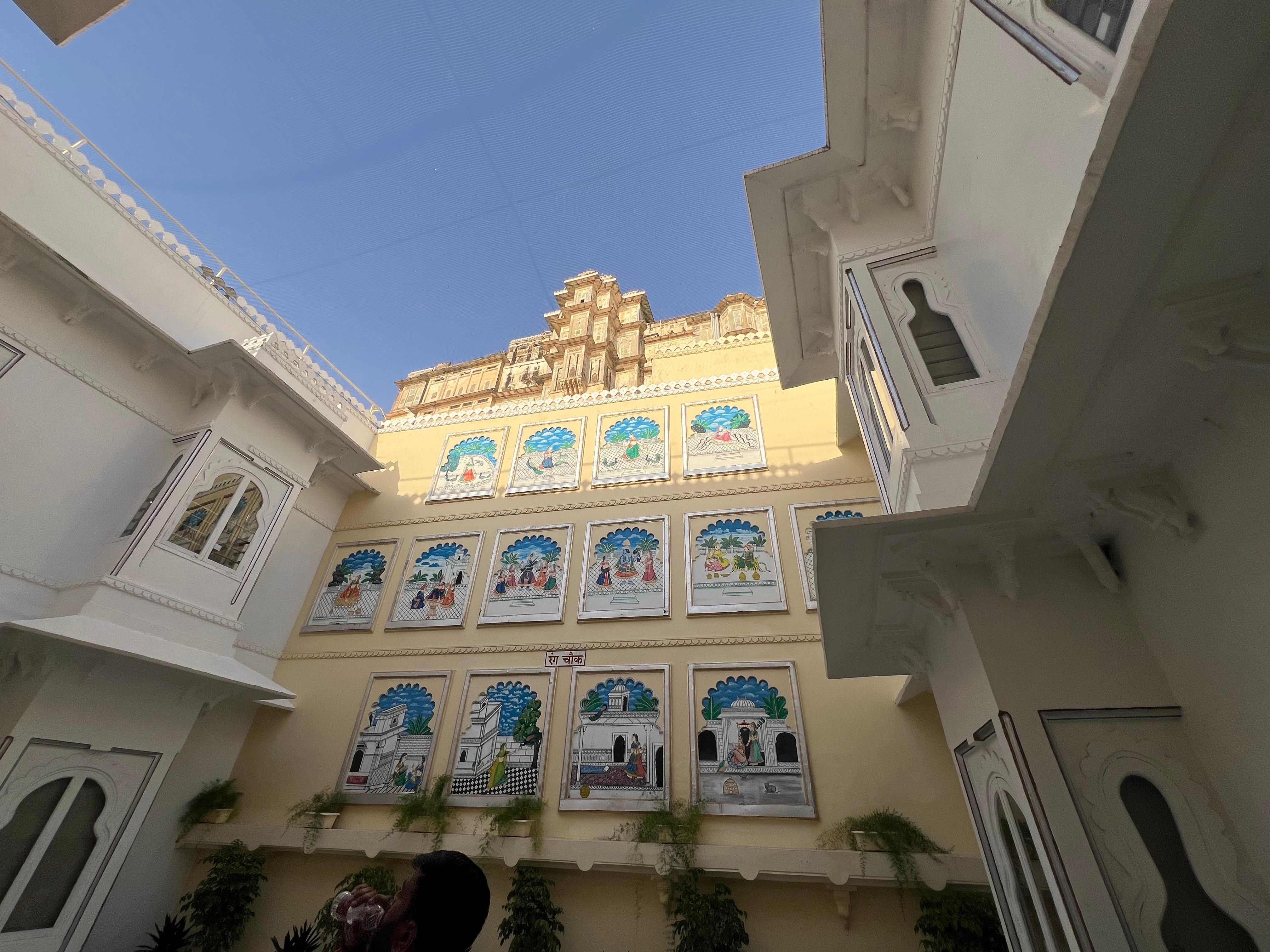 An internal courtyard