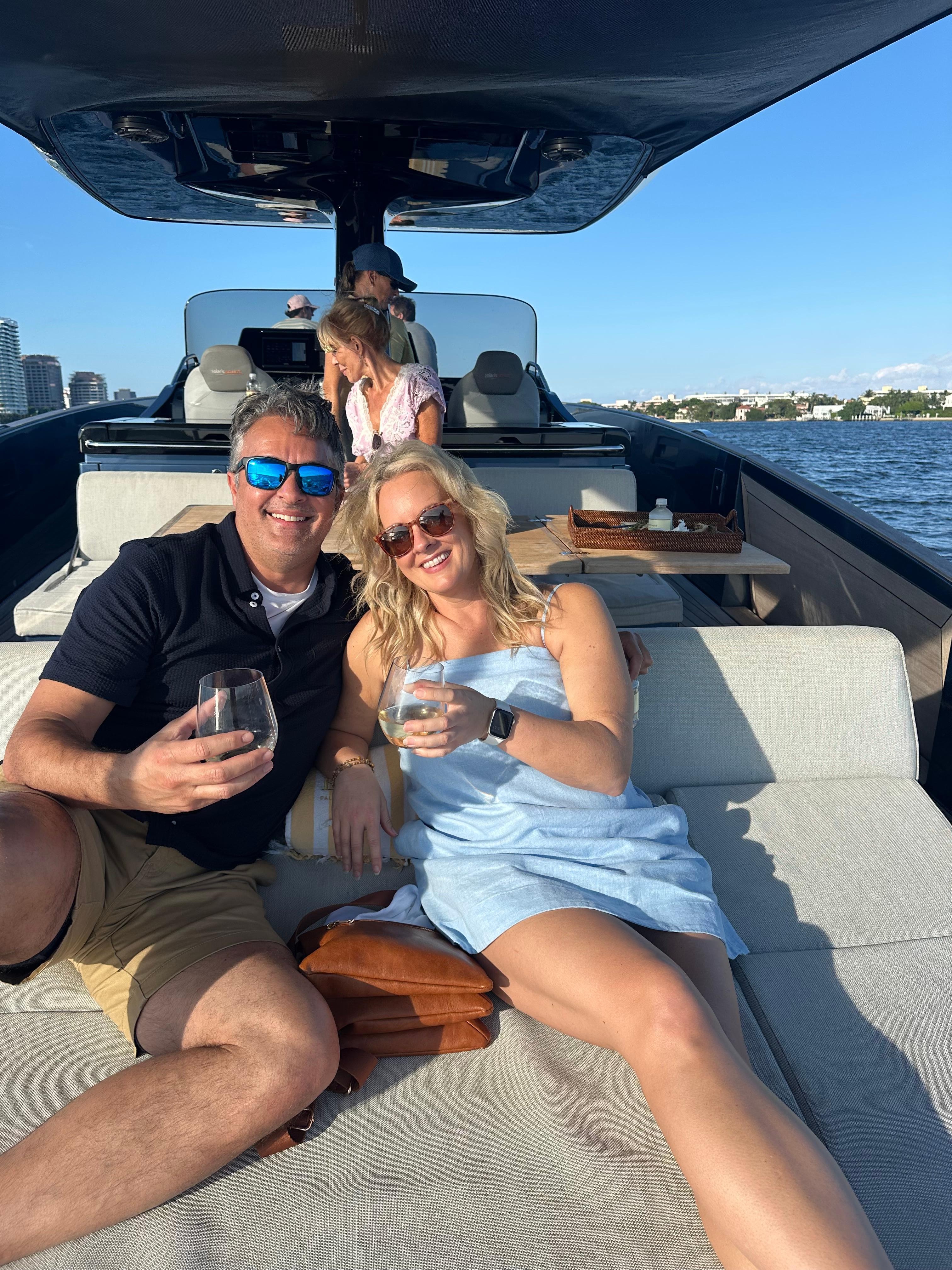 Complimentary yacht excursion. 