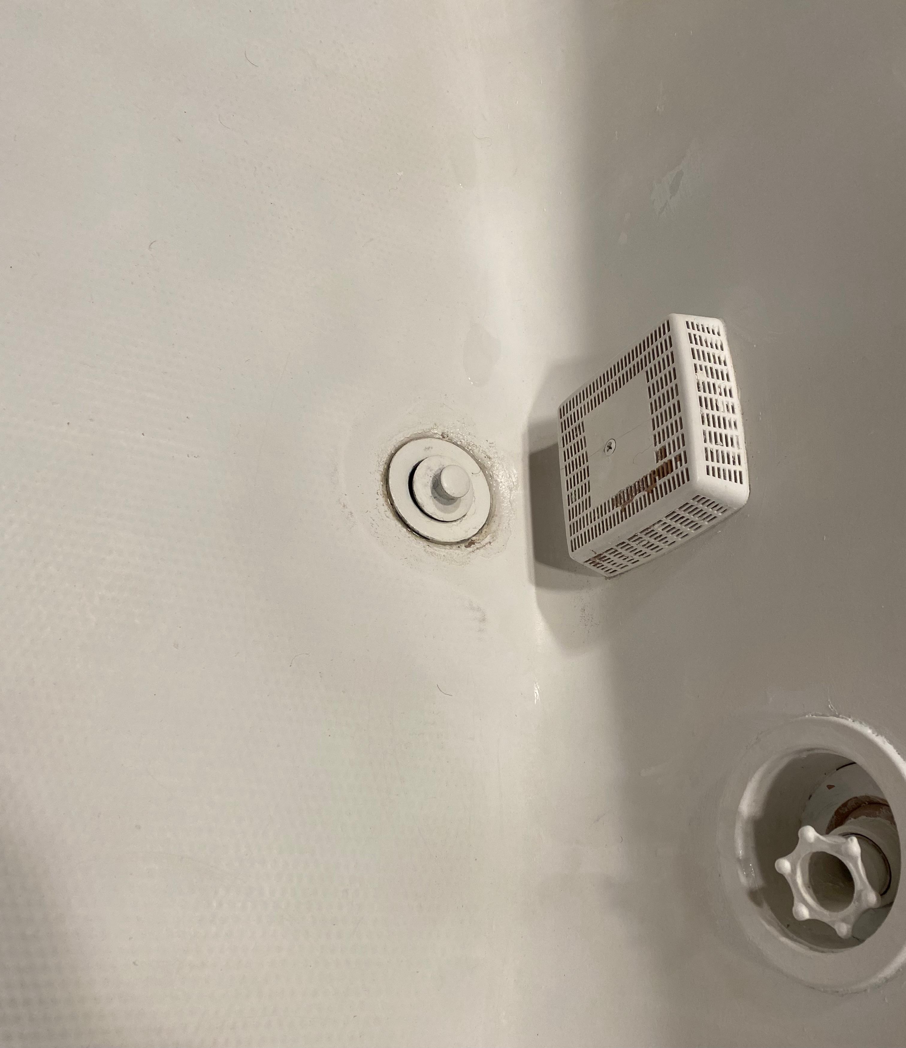 Chipped and poorly done “refinishing” in jacuzzi tub