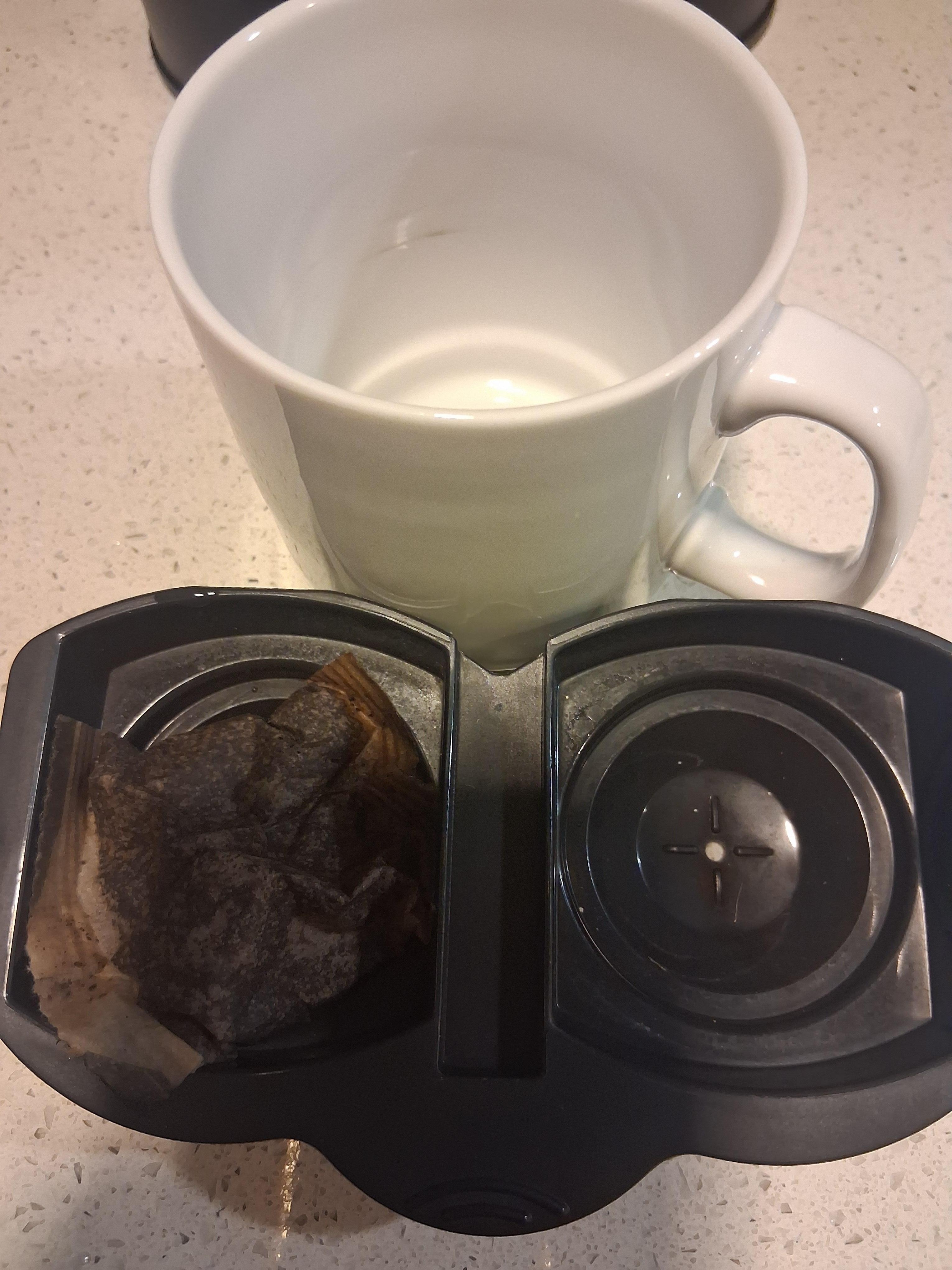 When you're looking forward to a cup of coffee, and only see the last guests cup