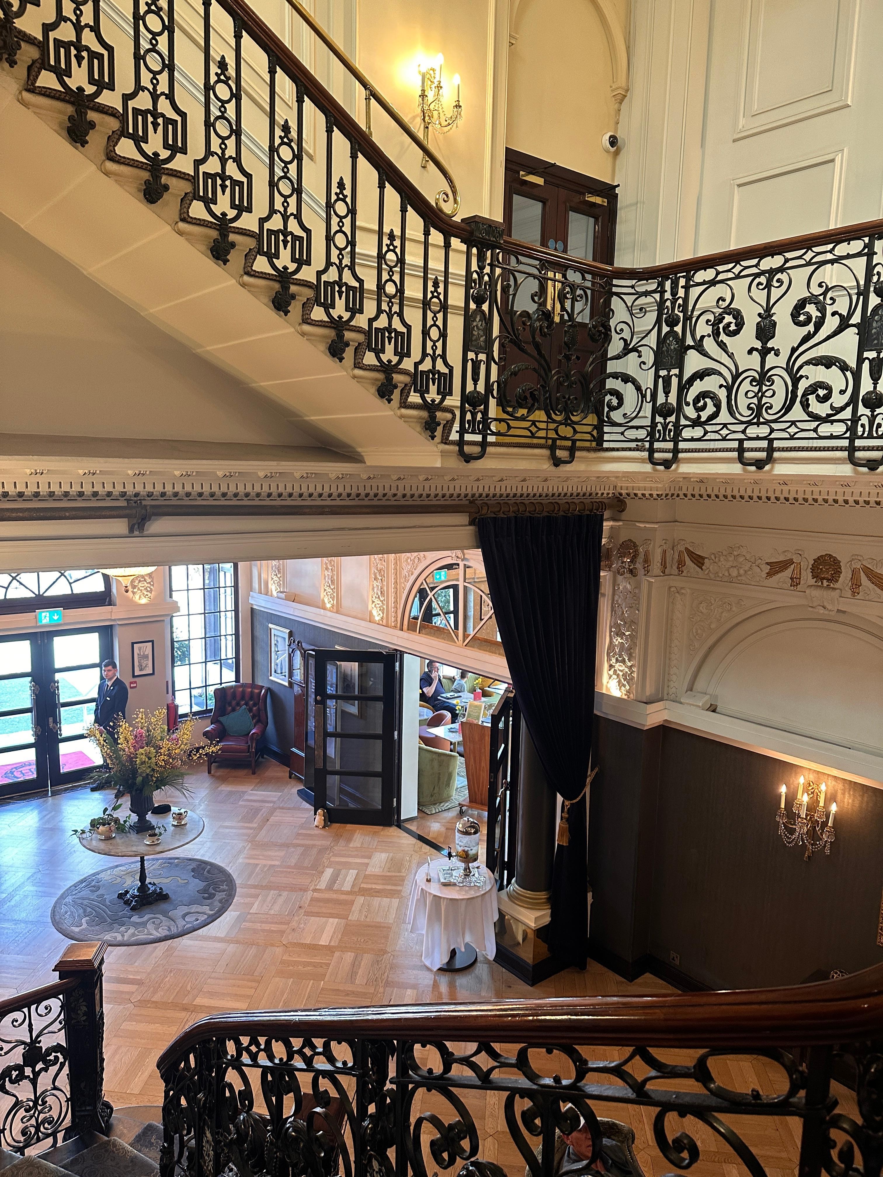 Hotel lobby clean bright