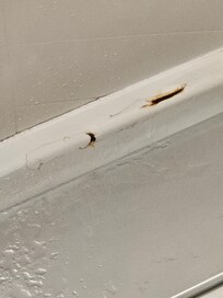 Rust on shower pan