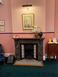 Fireplace in Reception