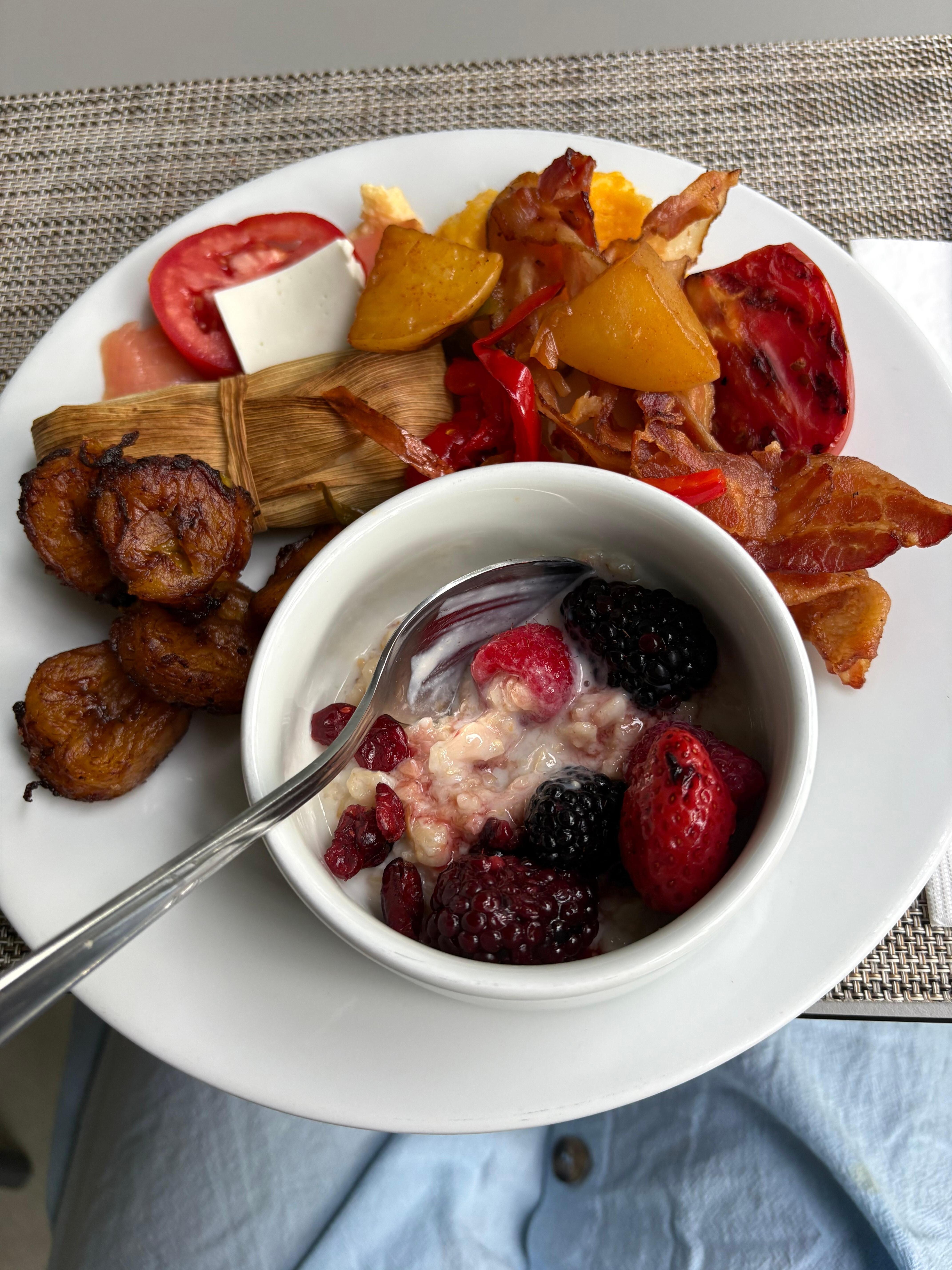 From the La Peninsula buffet for breakfast 