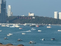 目の前がパタヤビーチ