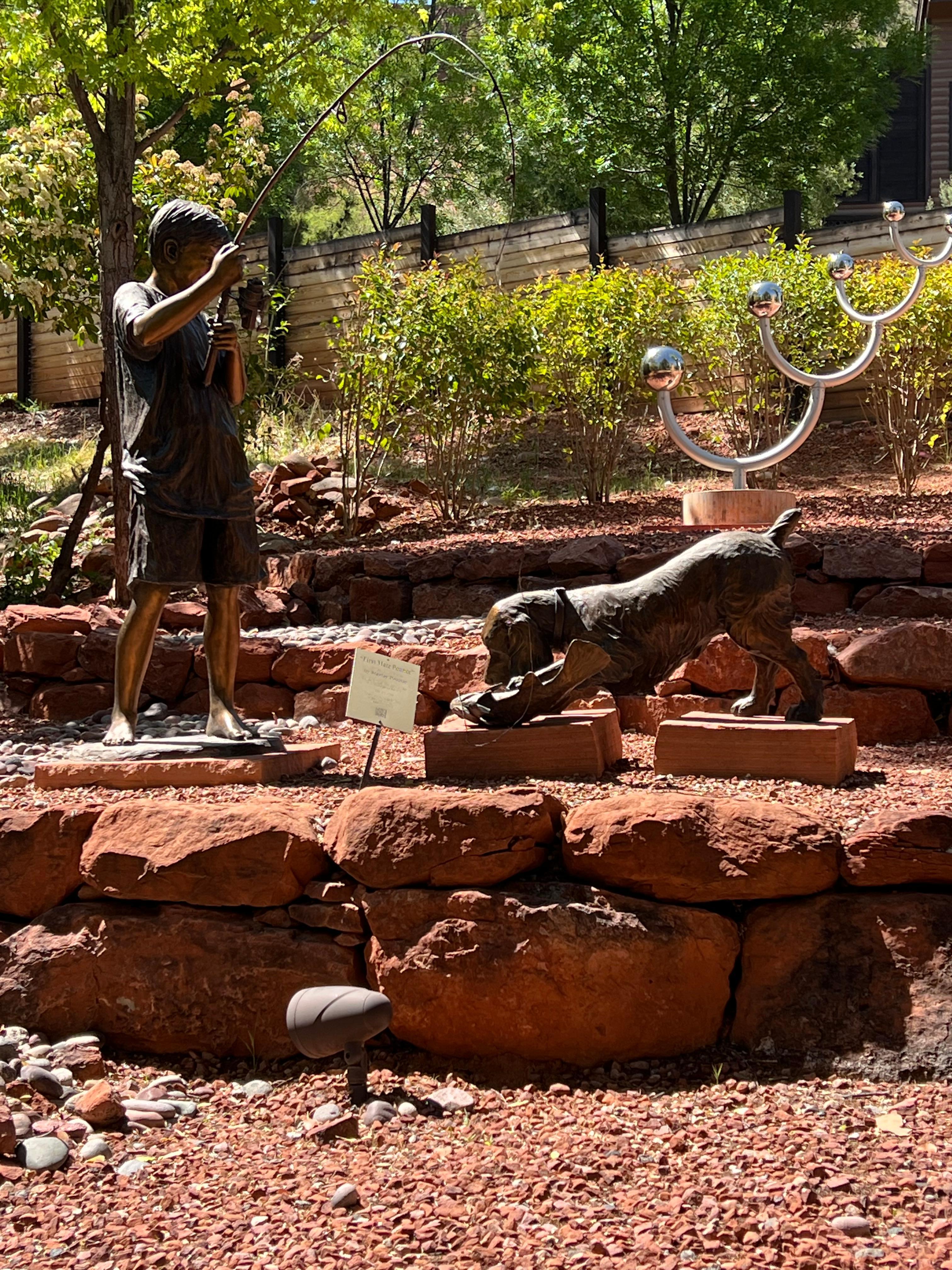 Statues on the property