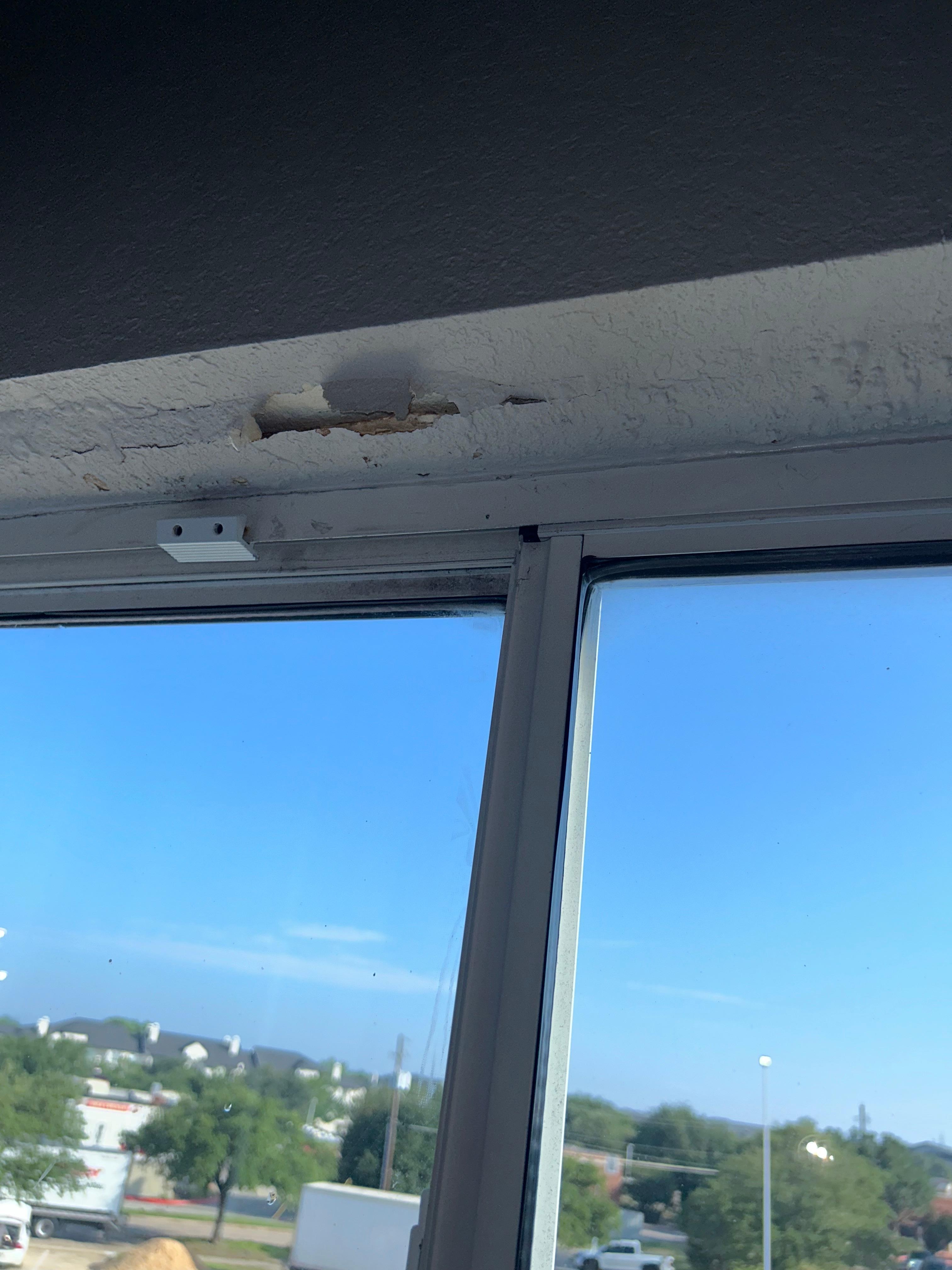 Window paint falling off
