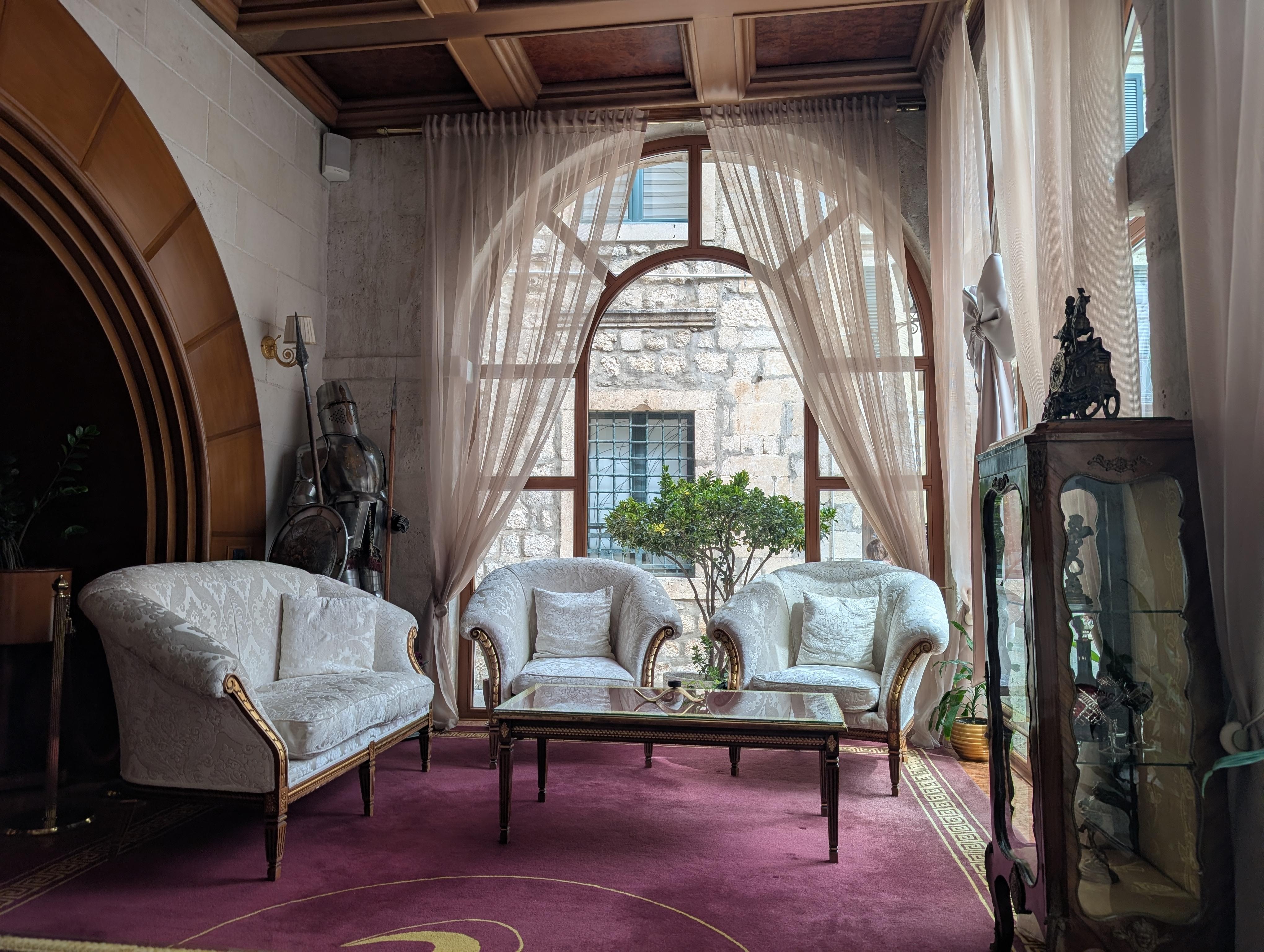 Sun room in the lobby