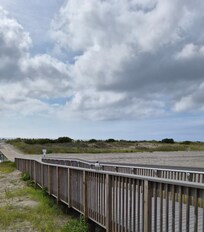 Walkway to the beach from the hotel