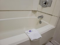 Mold throughout the bathroom.