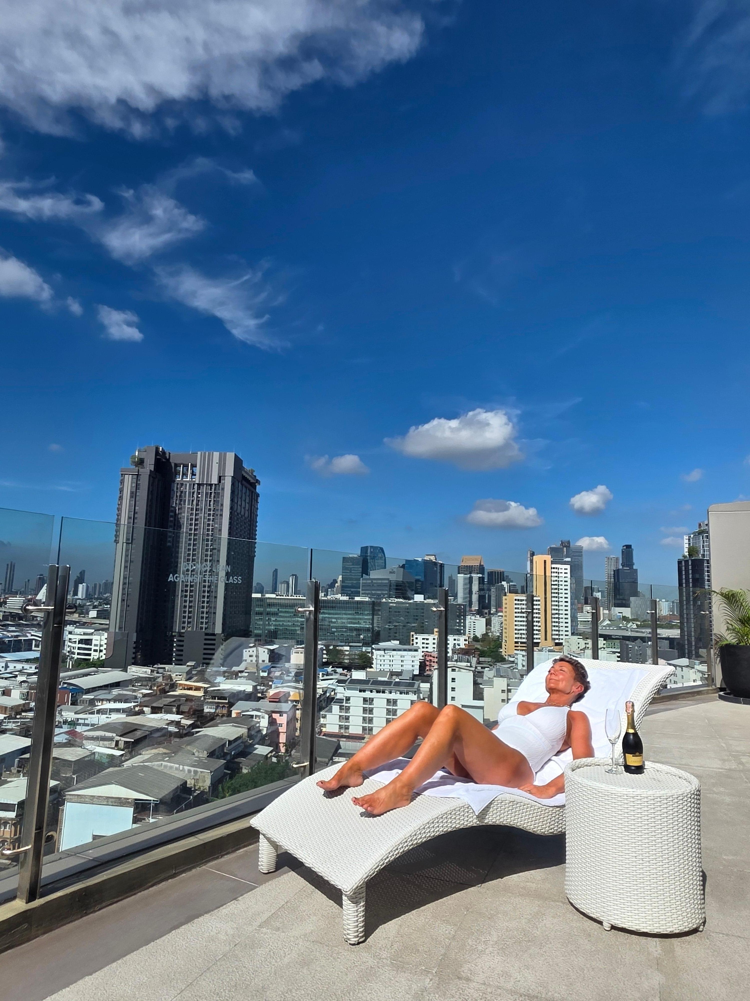 Fantastisk balkong med bubbelbad 