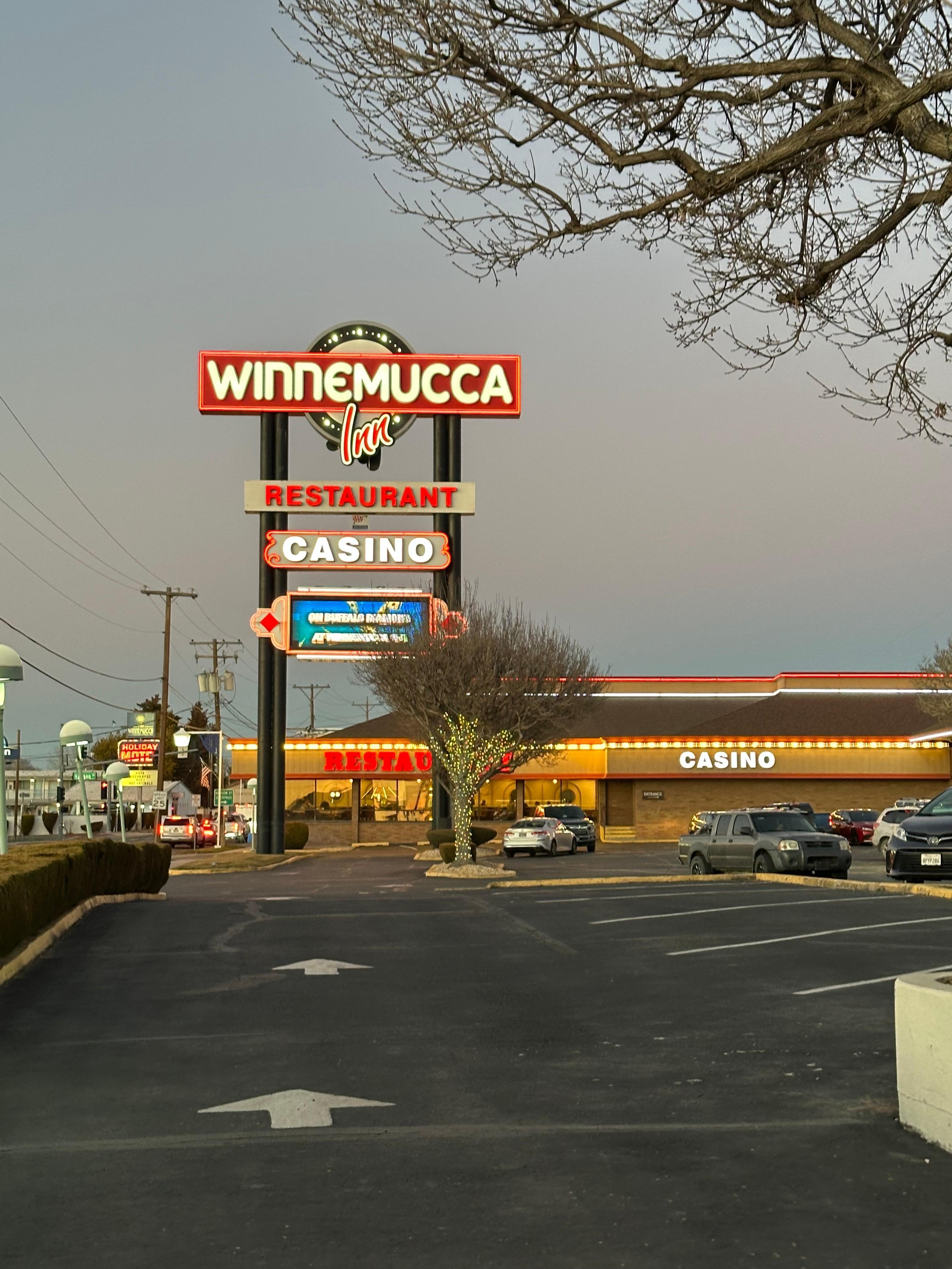 Main sign and front entrance 