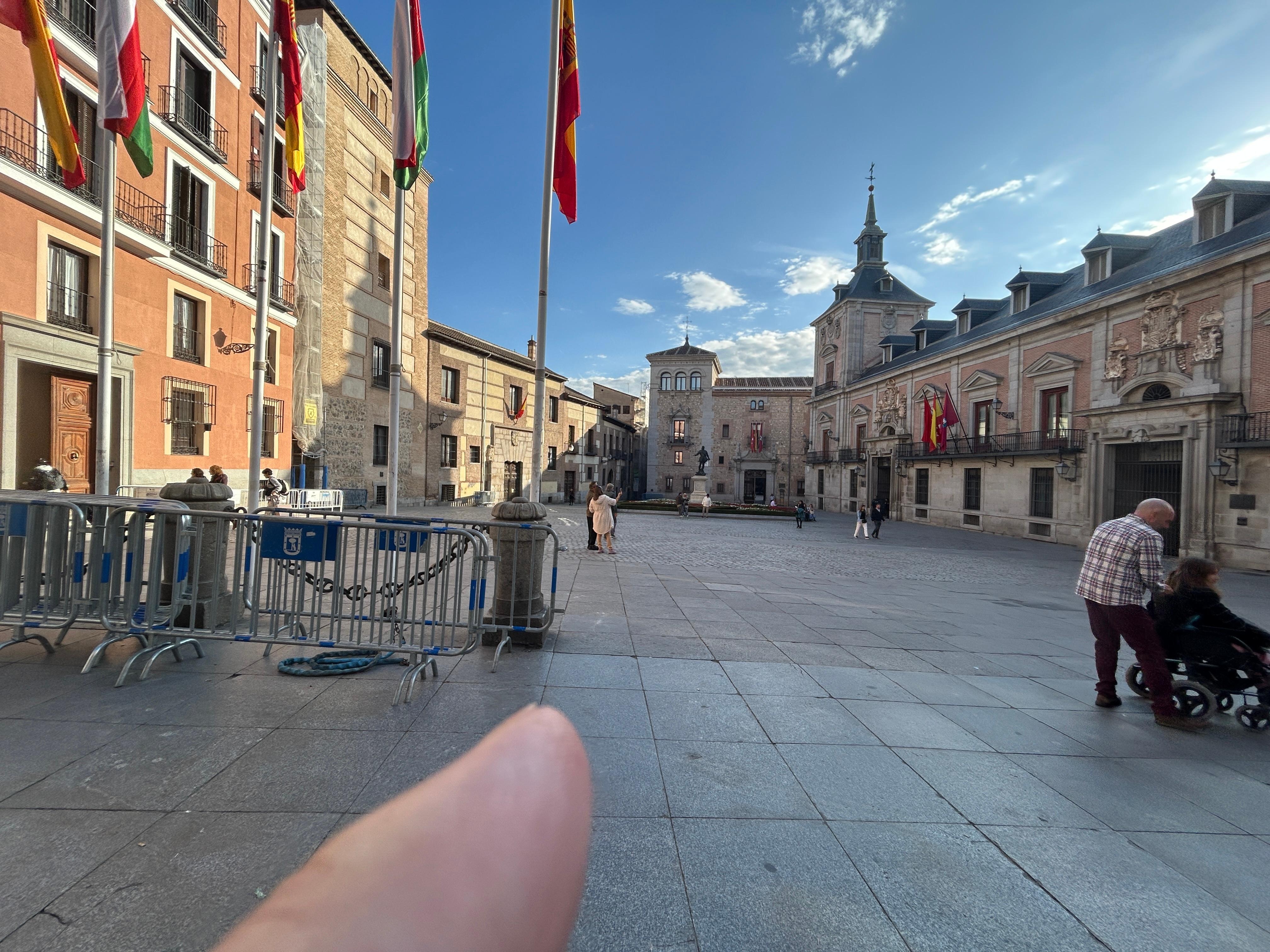 View from hotel balcony.