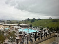 View from hotel room, 7th floor pool view