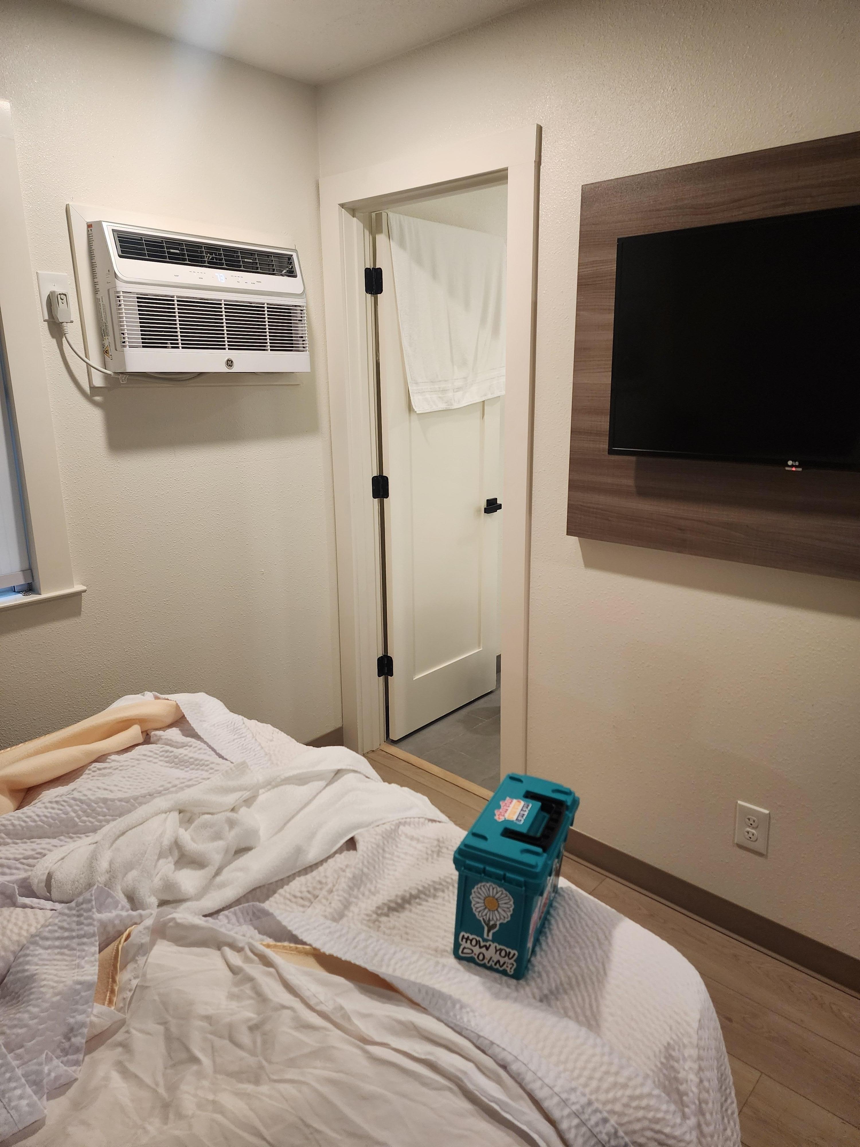 Standing at entry door.  view of the room.