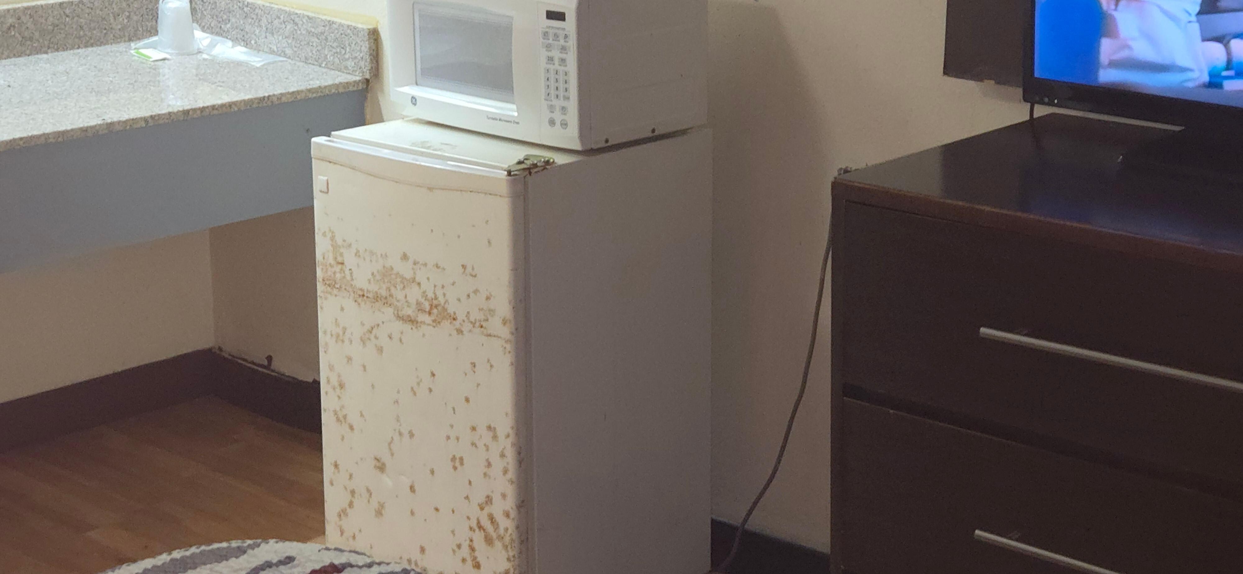 Rusted refrigerator 