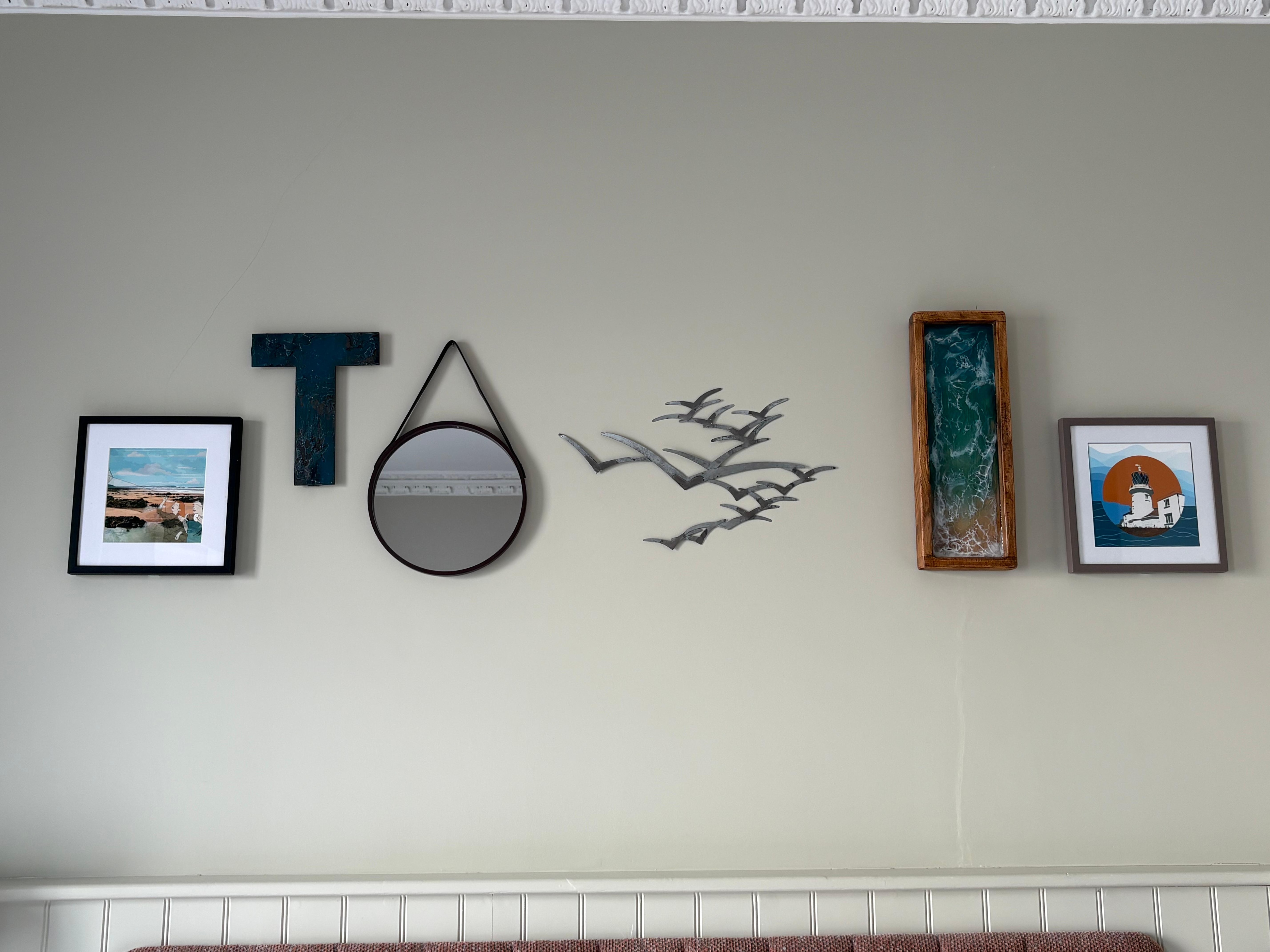 Artwork in one of the sea view rooms.