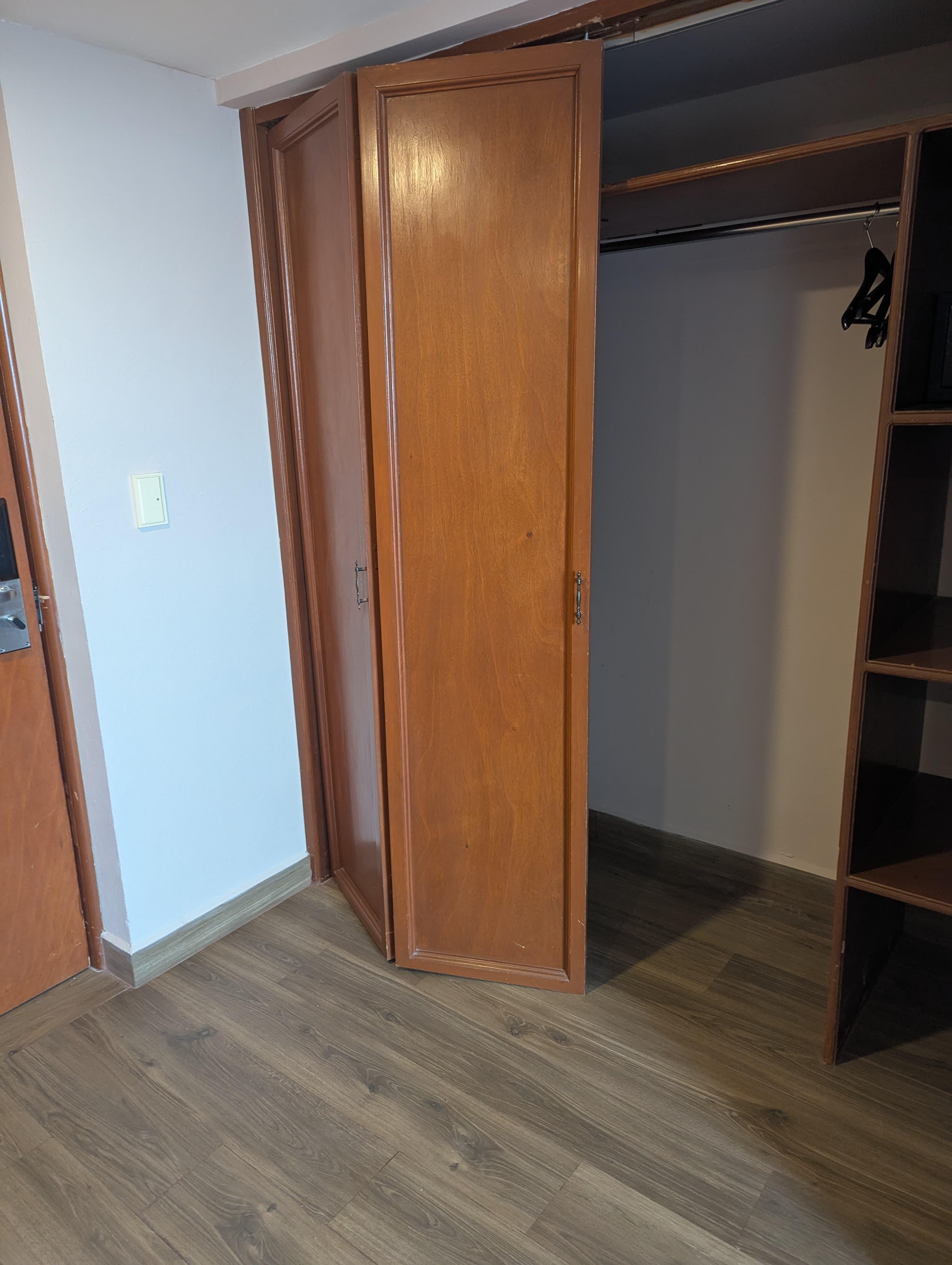 Broken closet in room