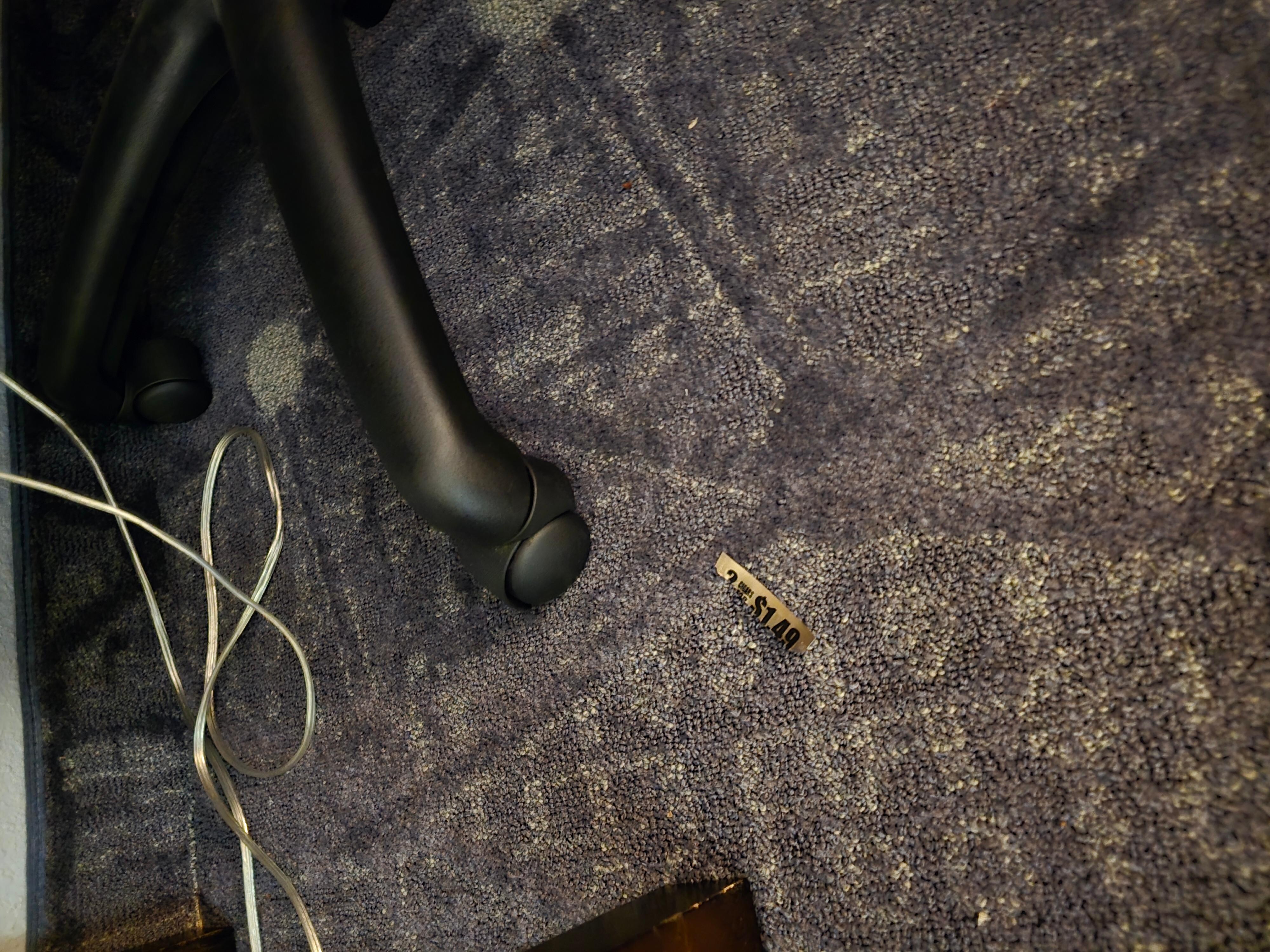 Not vacuumed rappers on the floor