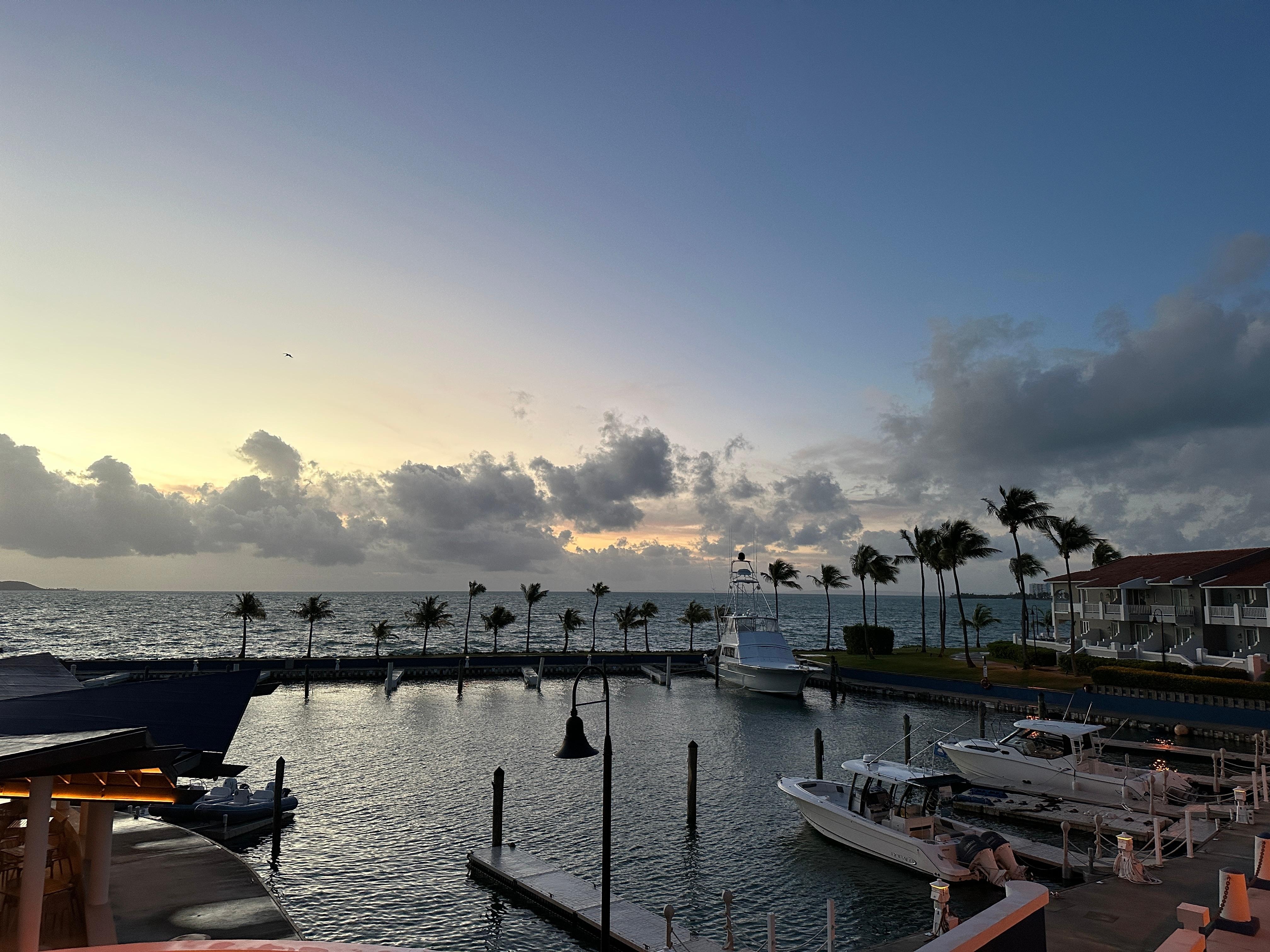 Marina outside our patio