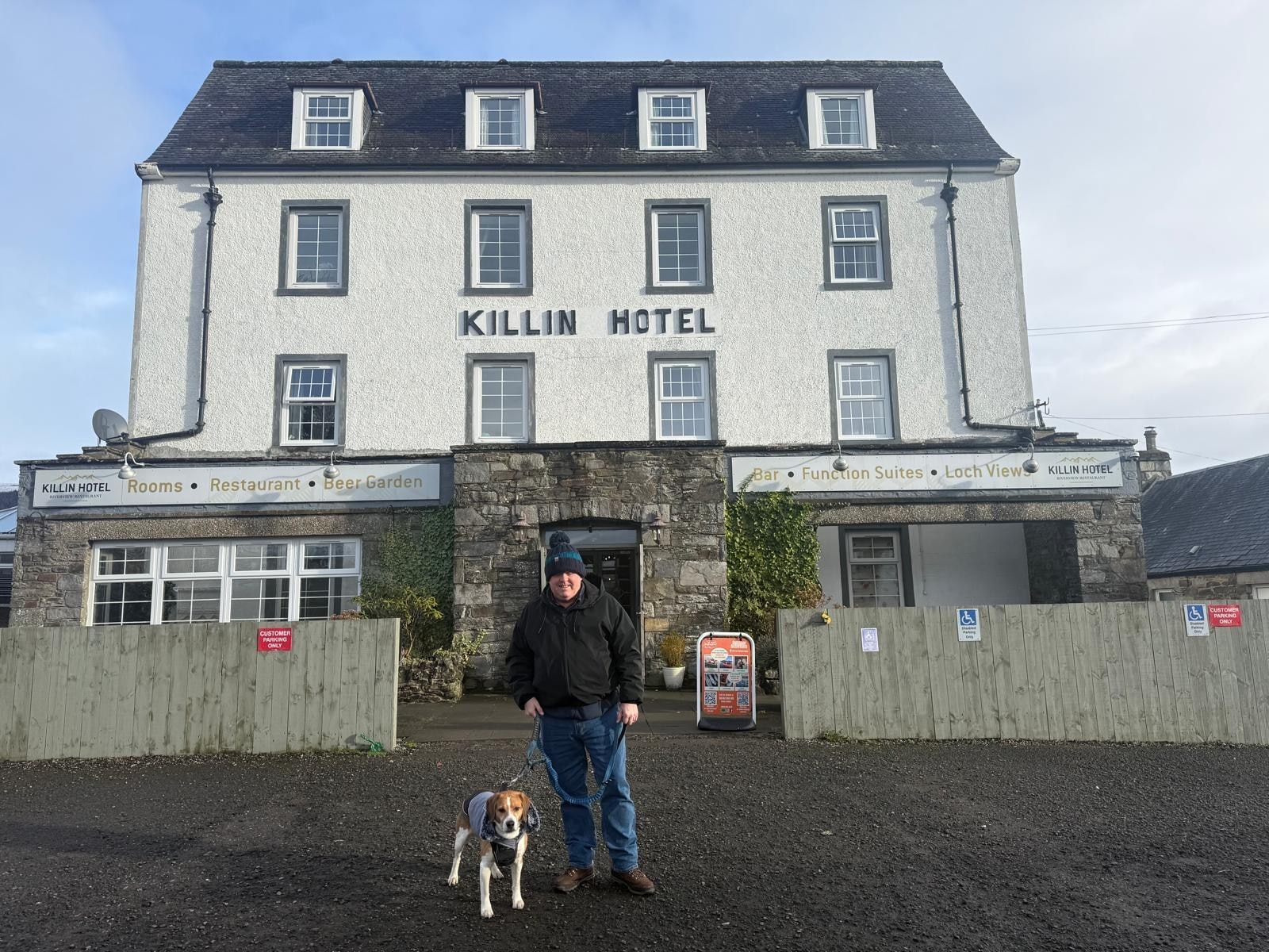 Before our hike up the hills 