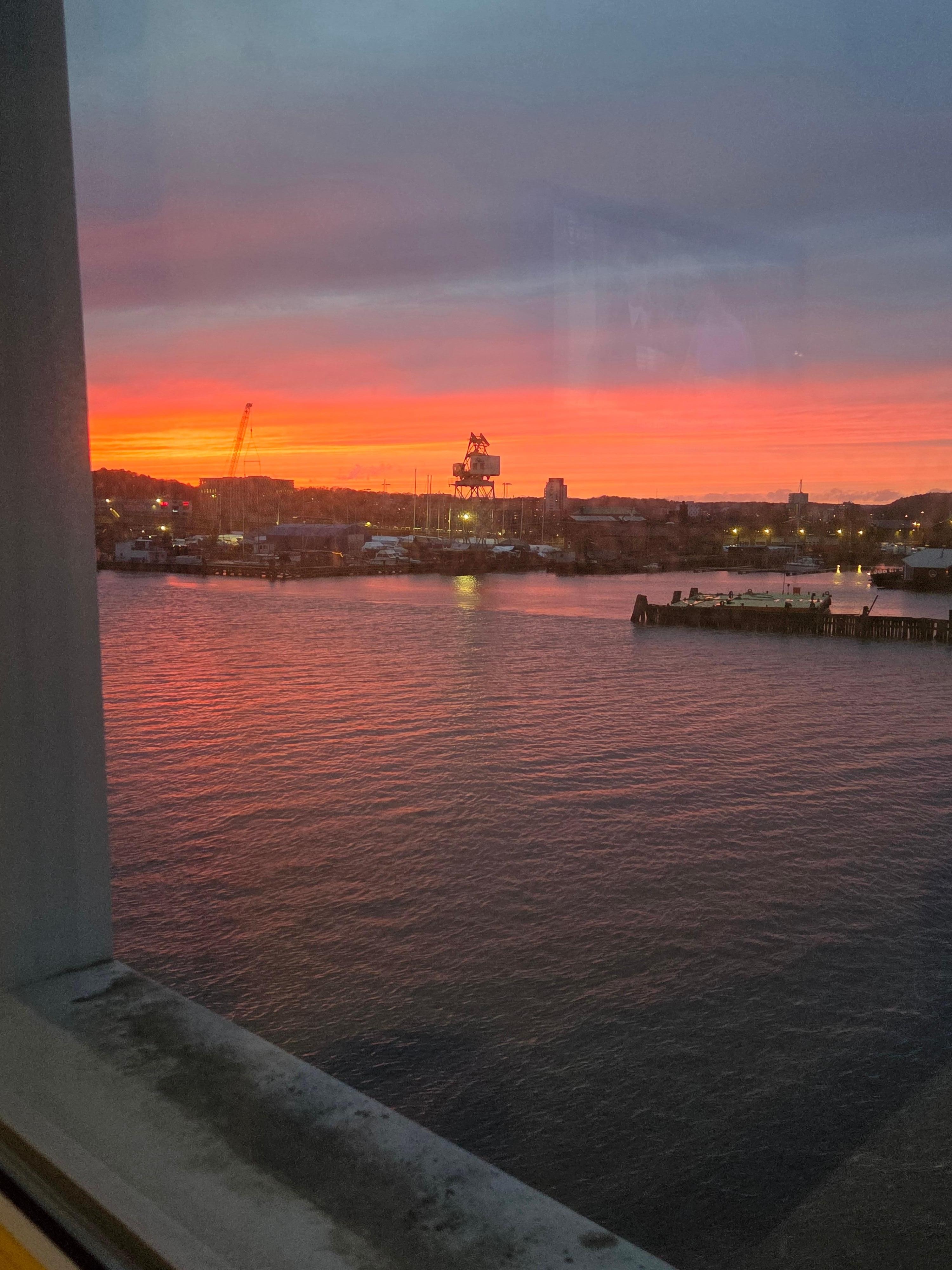 Udsigten ved solnedgang