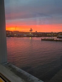 Udsigten ved solnedgang