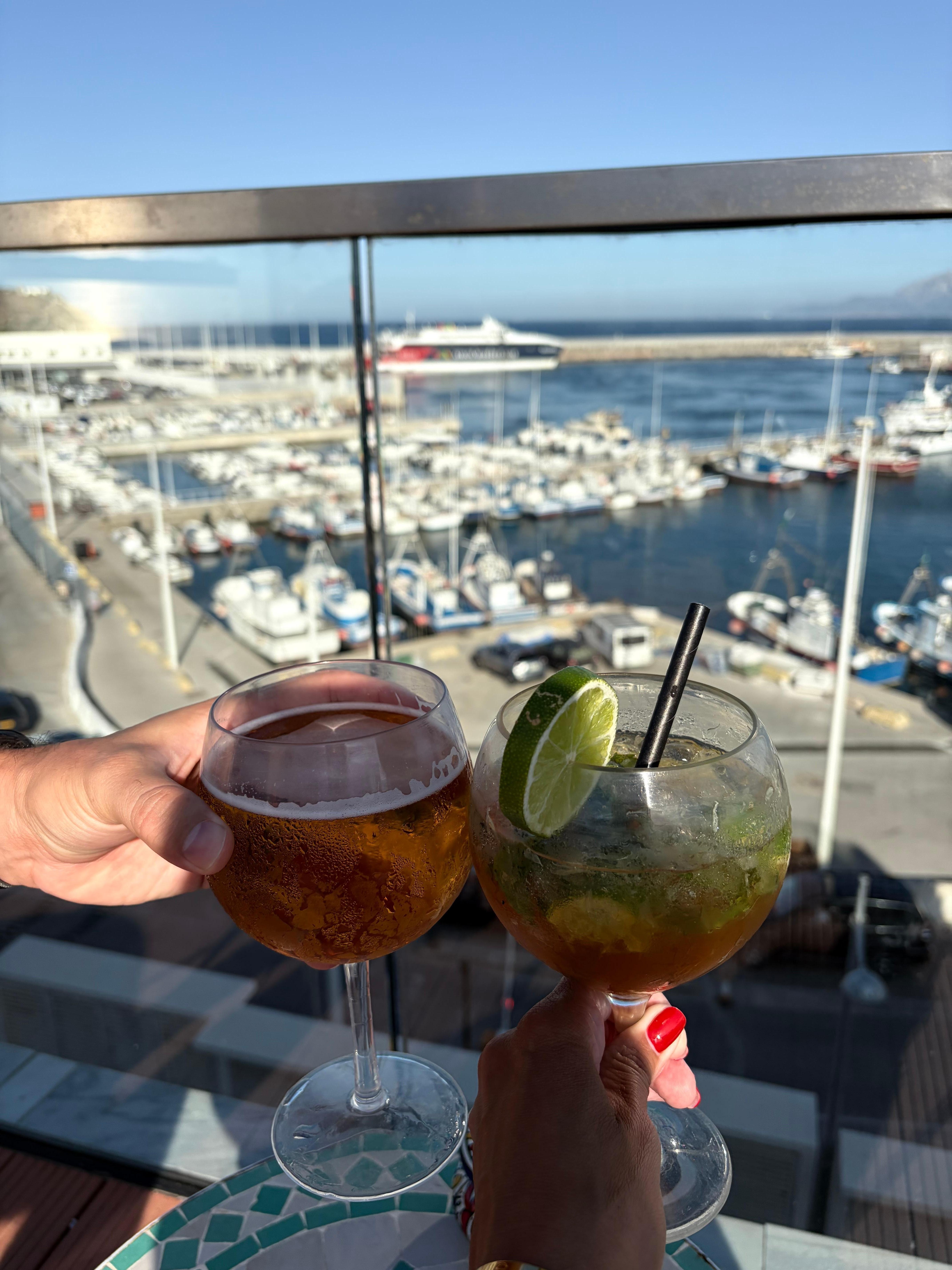 Rooftop drinks at the pool