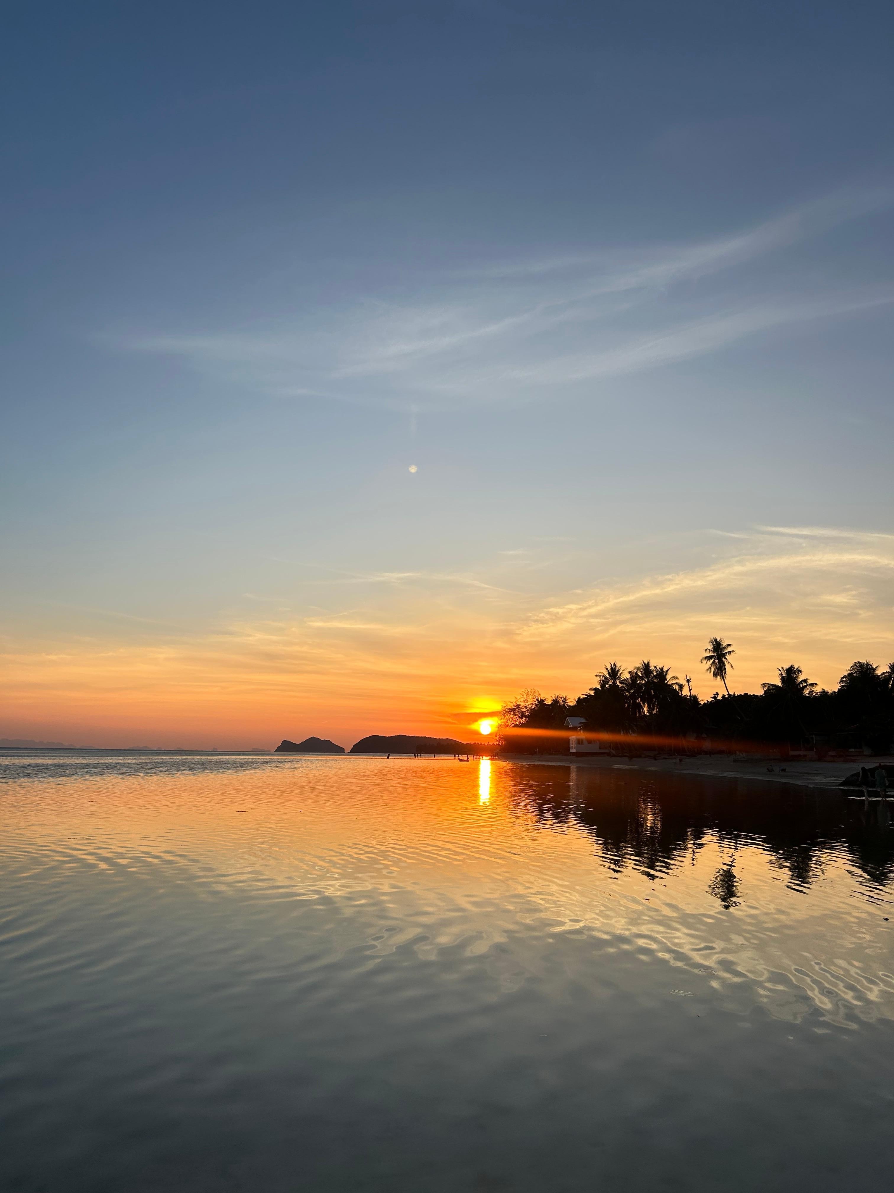 Sunset from the beach