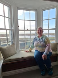 I loved the window seat.