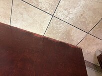 Rotten door bottom for bathroom