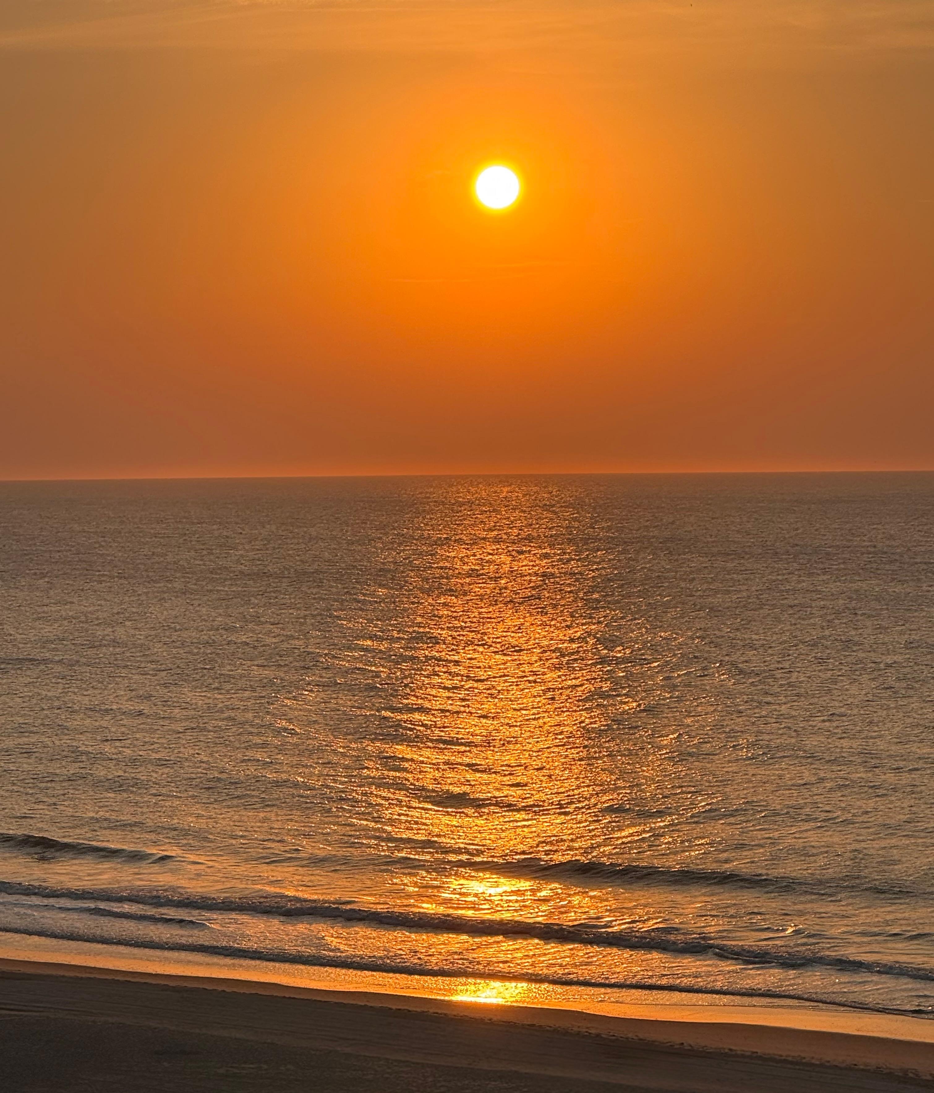 The sunrise from our balcony. 