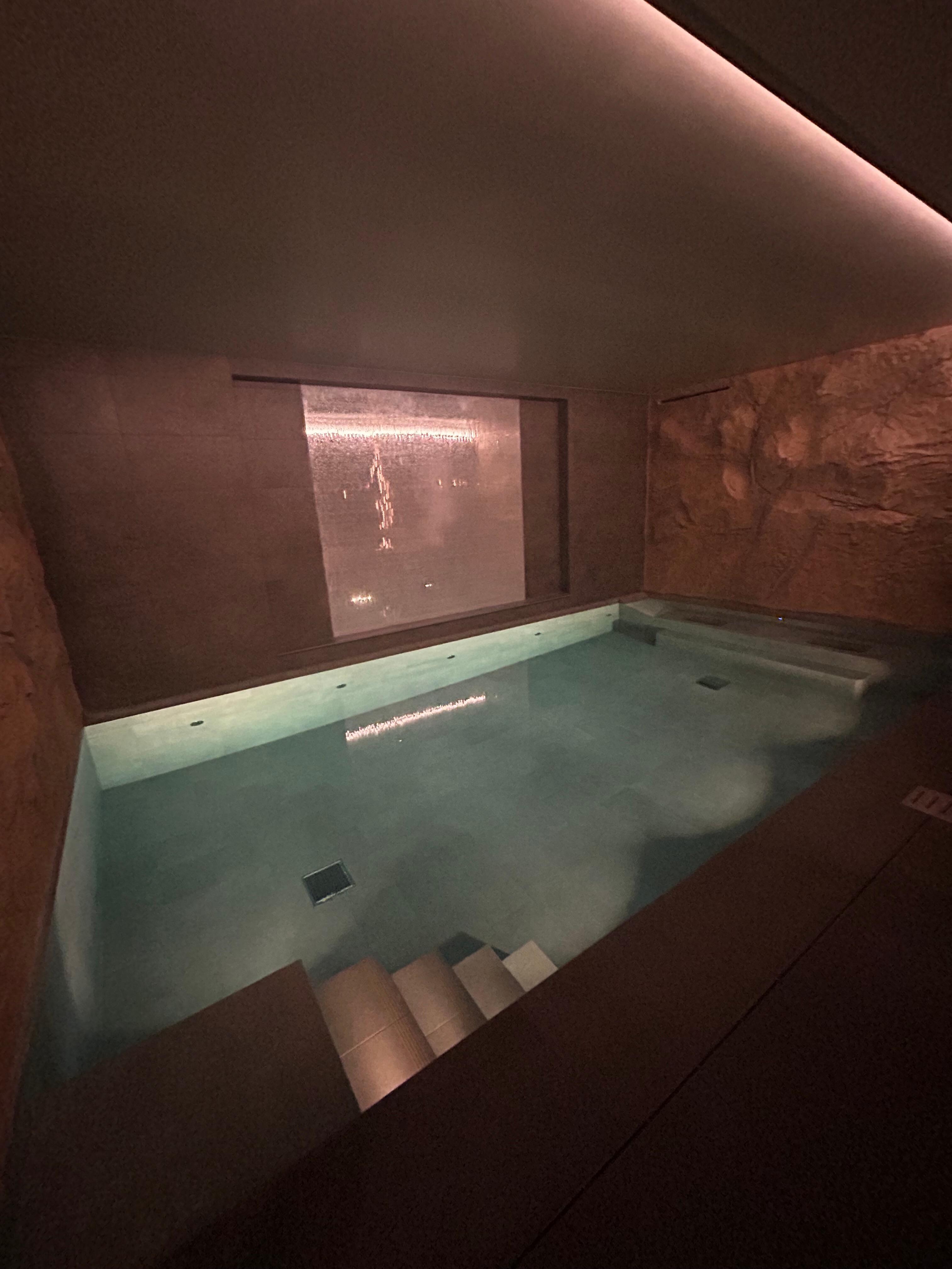 Pool heated to perfect temperature 