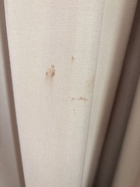 Soiled curtain