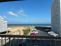 The vote from our balcony when we first arrived.