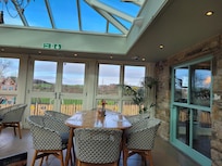 Conservatory dining room.