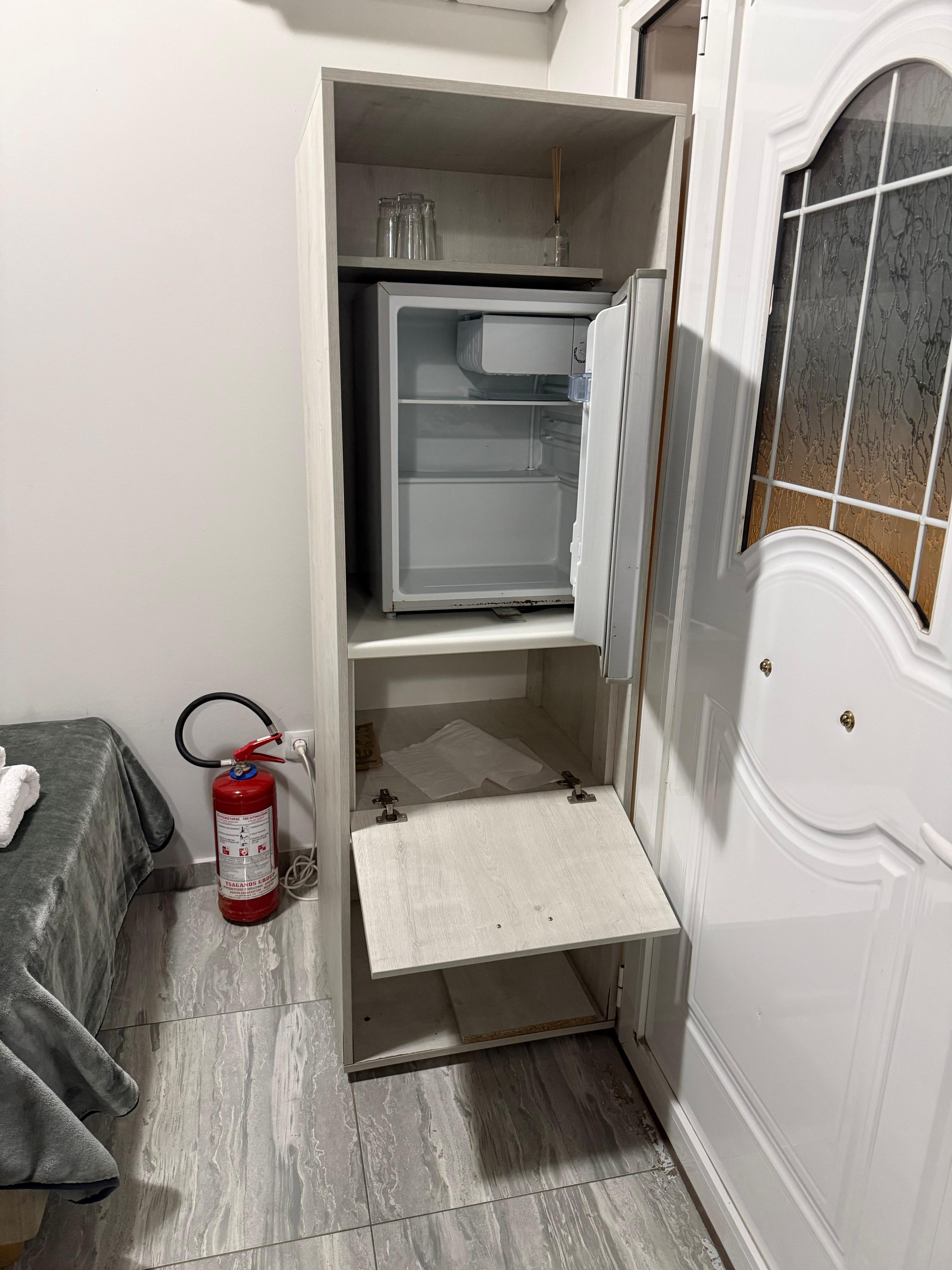 No facilities no water no kettle nothing but a used fork and tissue