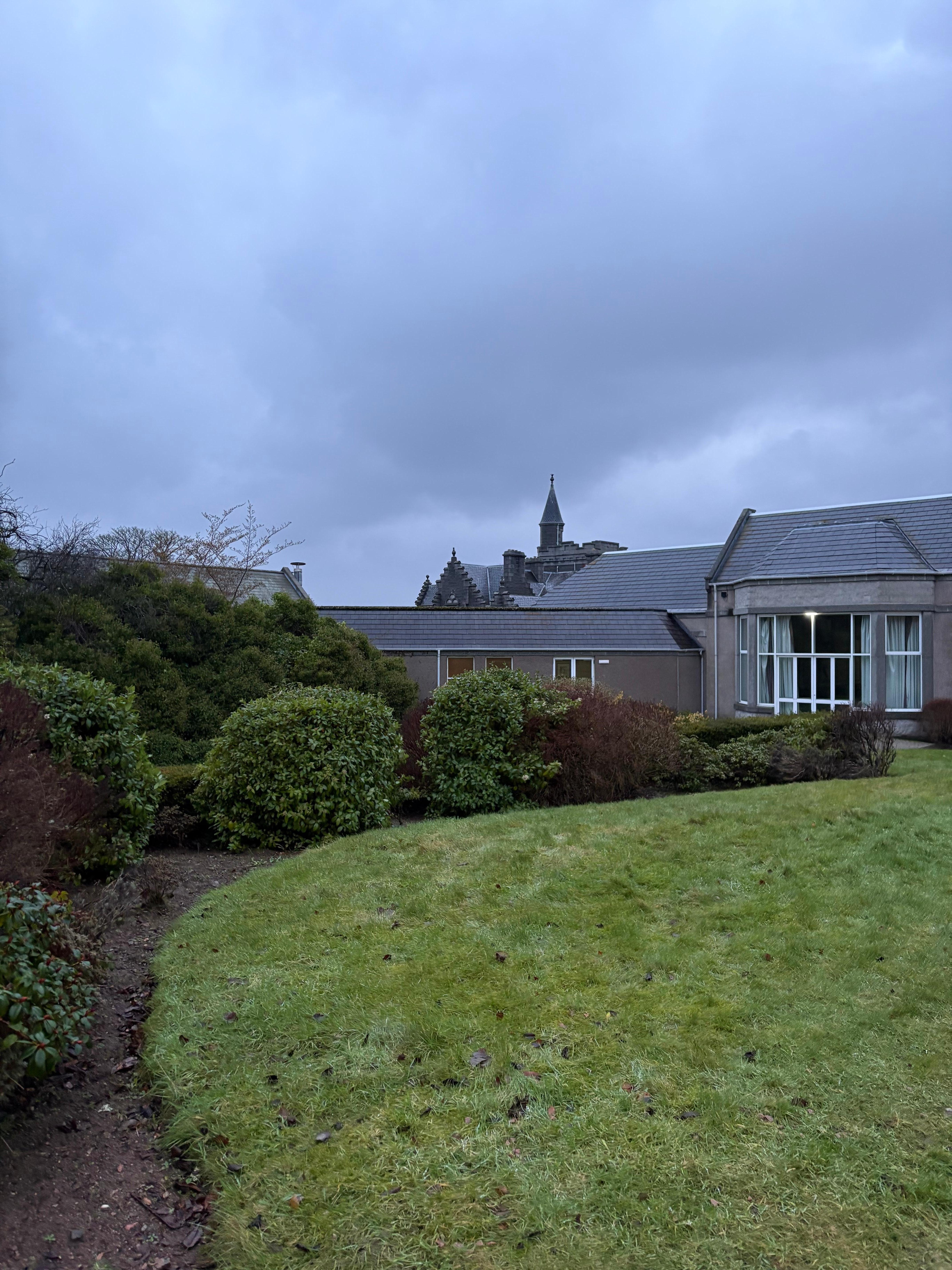 The hotel seen from the spa/pool