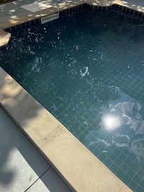 Pool area and surrounding are not matching pictures.