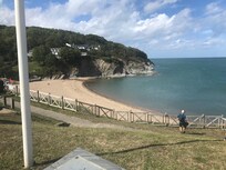Small cove on left