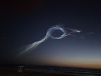 Sky design straight ahead over the ocean