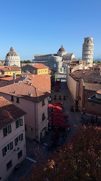 View from hotel roof terrace