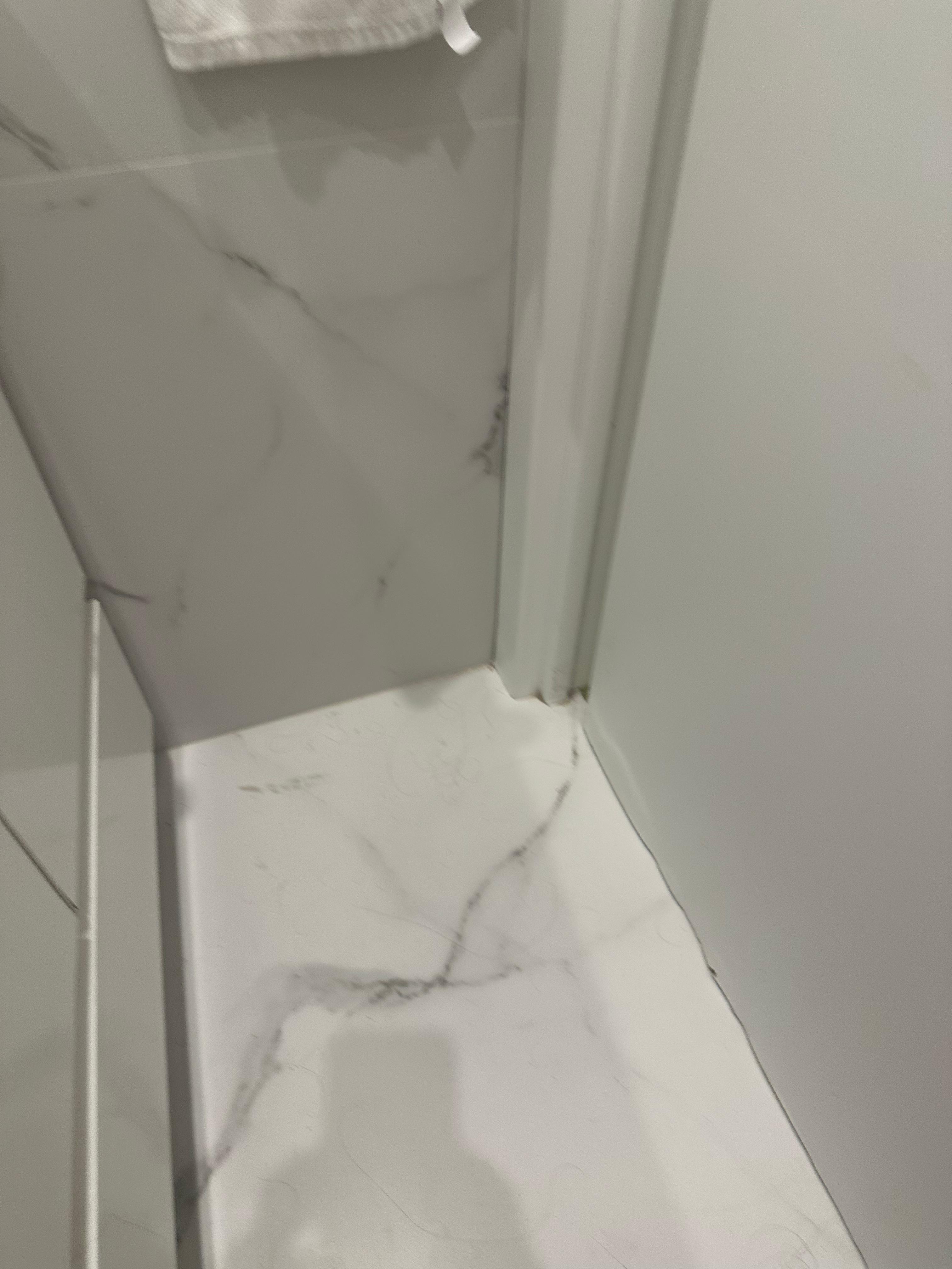 bathroom door frame needs repair 