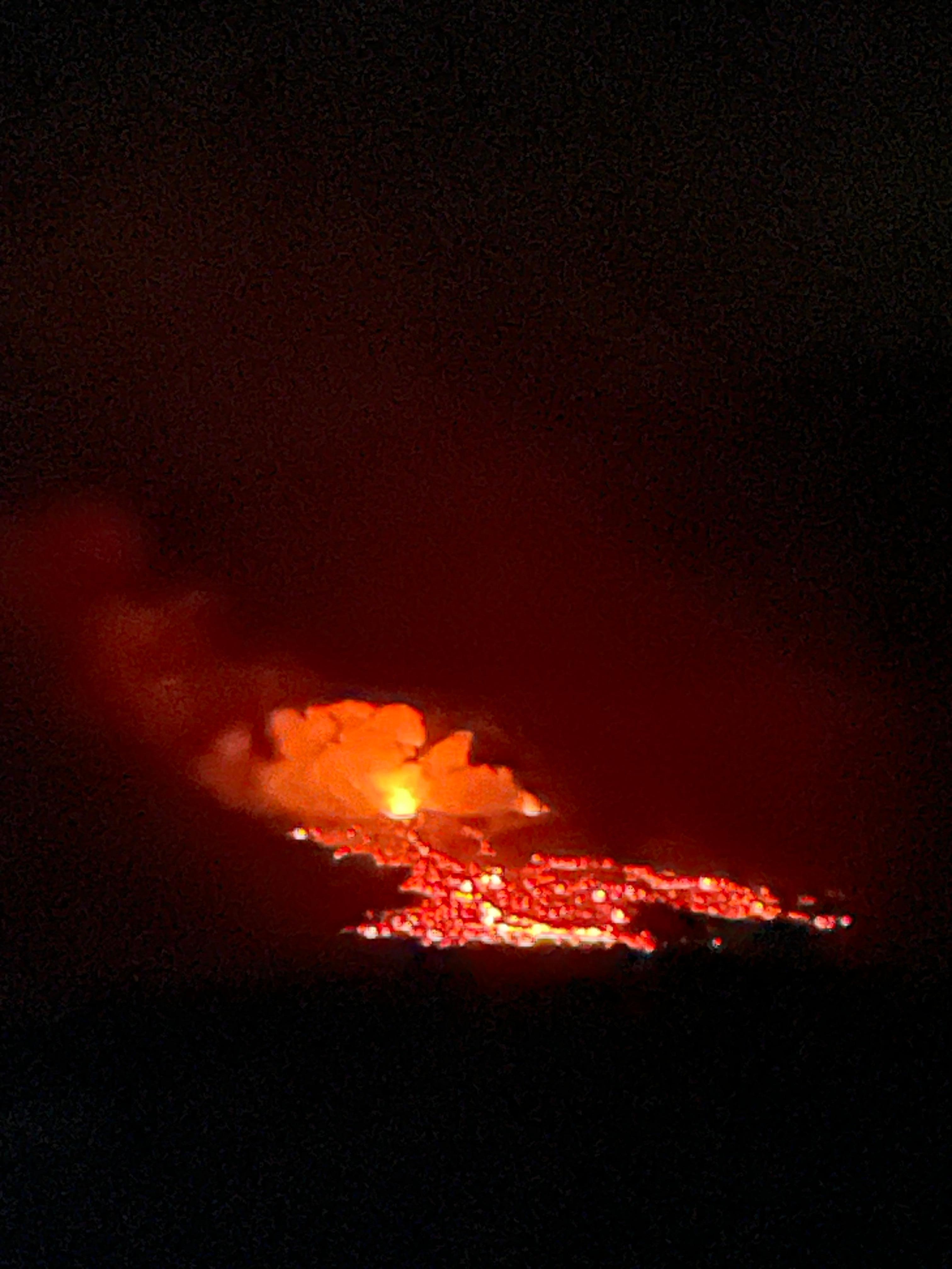 キラウエア火山に毎晩の様に観察しに行った