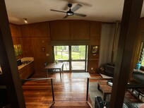 The cabin from the bedroom mezzanine.