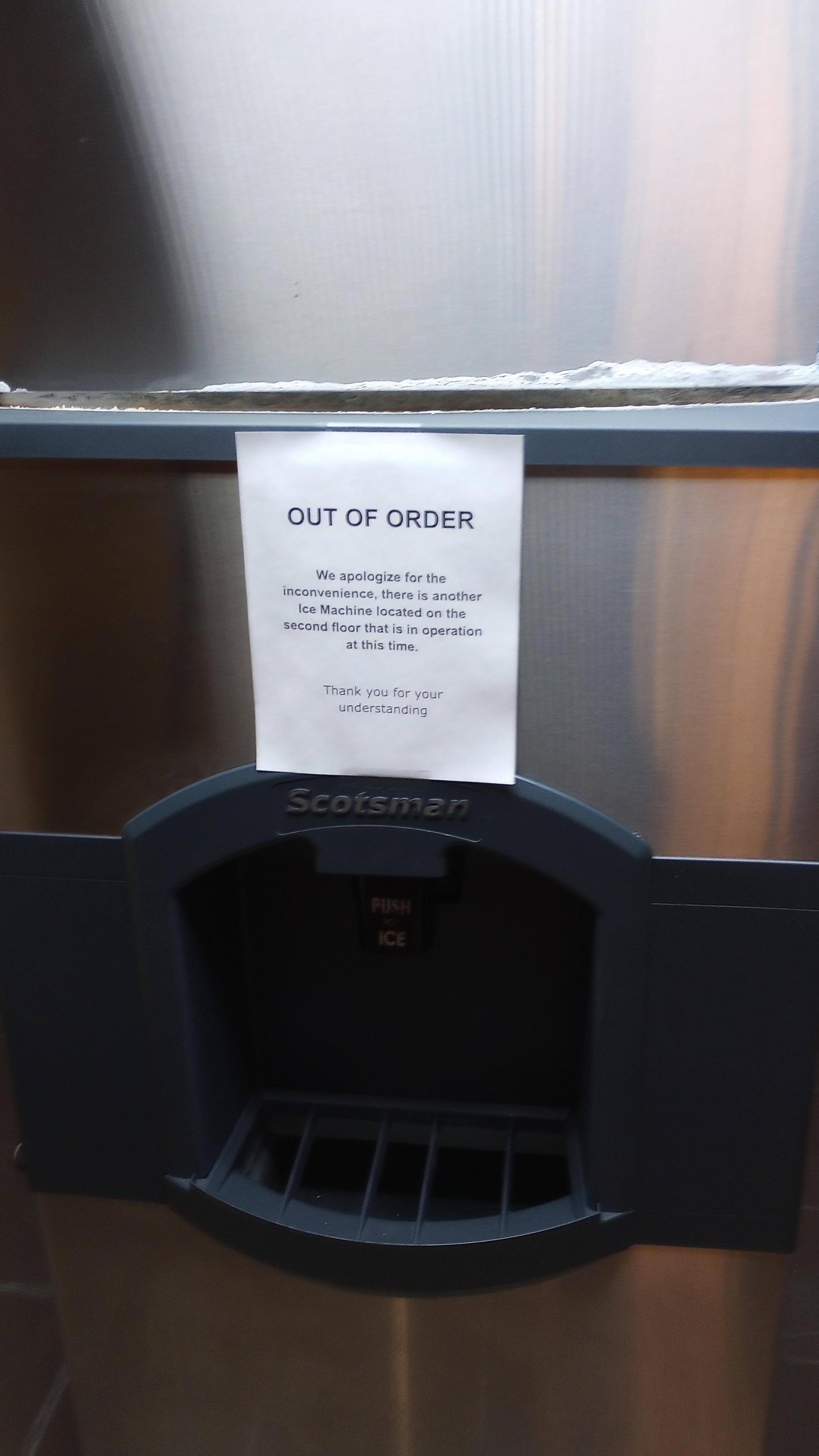 Ice machine 3rd floor