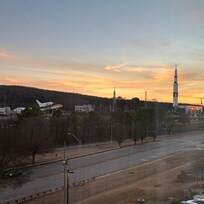 Our view of the space center from our room!