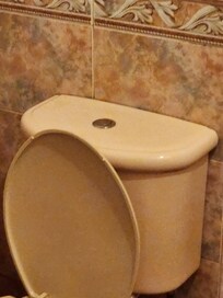 Small no sepárate shower.